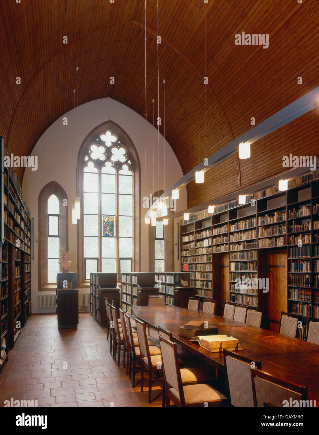 Library in the Augustinian monastery in Erfurt, Thuringia, Germany ...