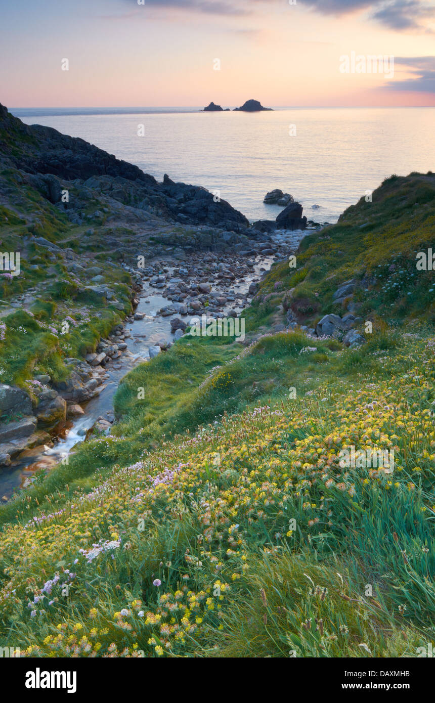 Granite Boulders at Porth Nanven Beach - St Just, Cornwall, England, UK ...