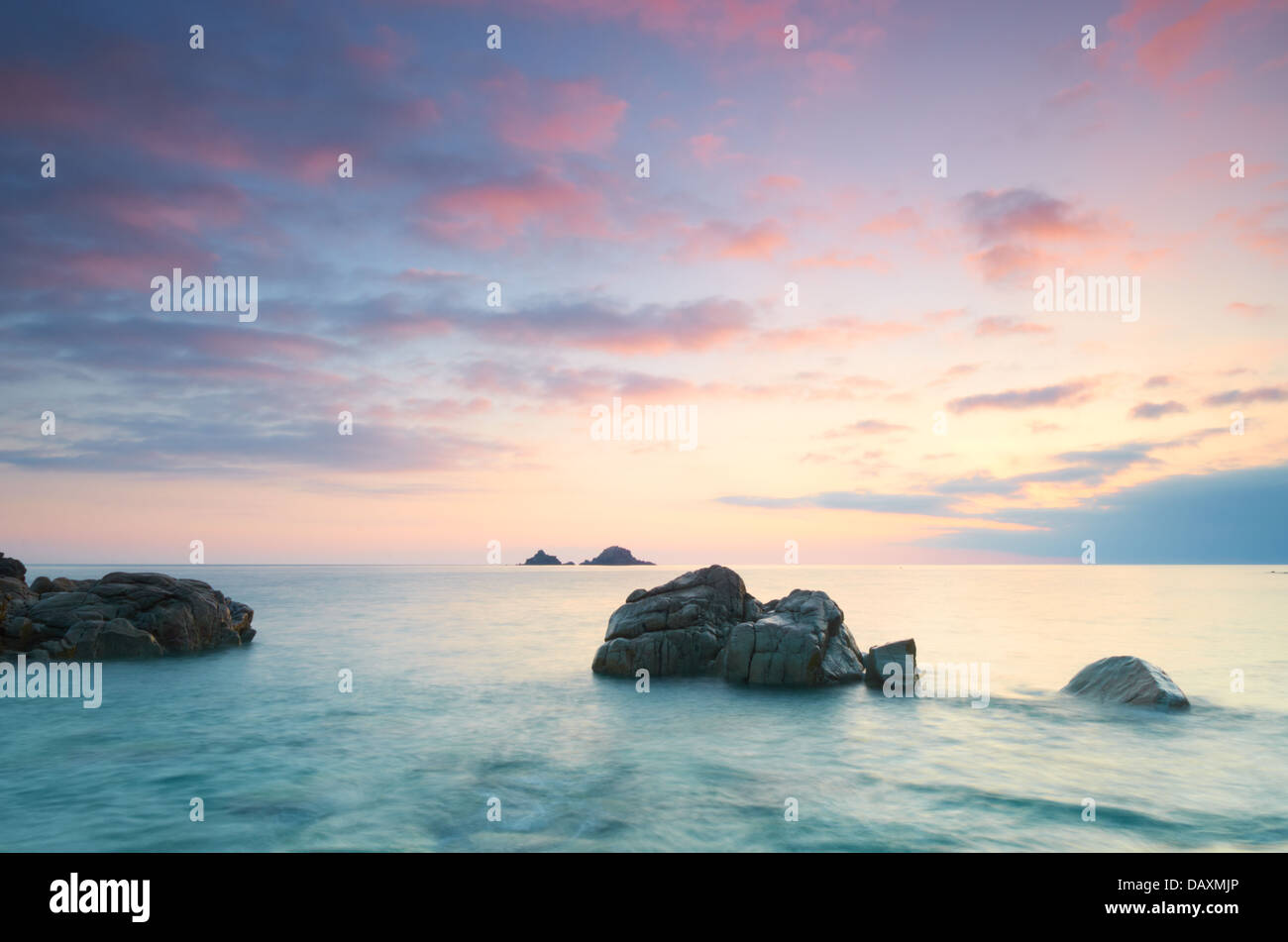 Granite Boulders at Porth Nanven Beach - St Just, Cornwall, England, UK ...