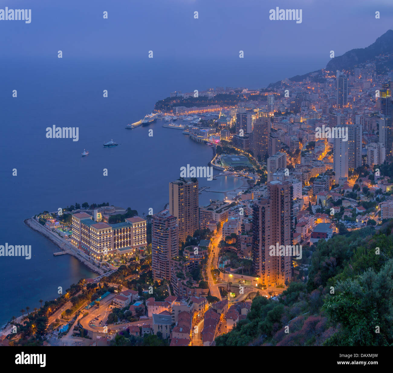 Monte carlo monaco sunset hi-res stock photography and images - Alamy