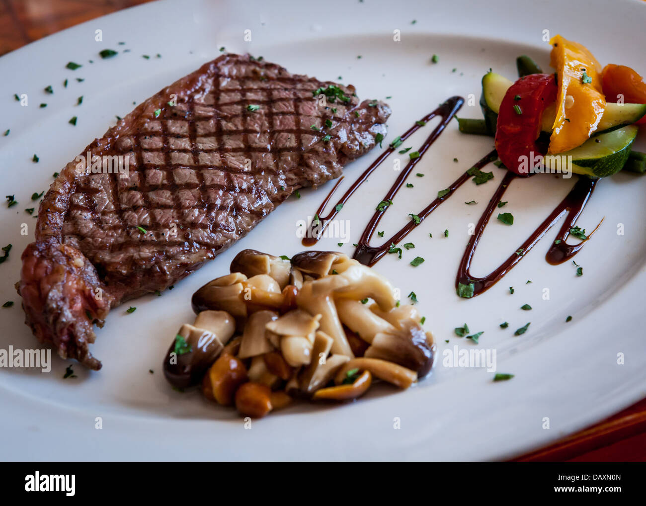 Italian steak meal Stock Photo - Alamy