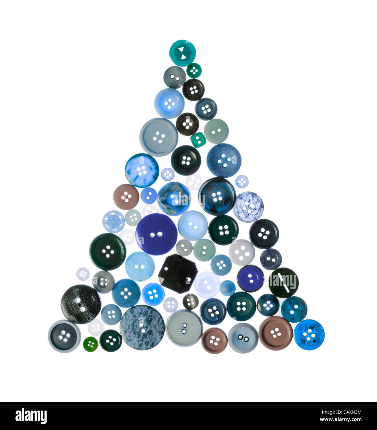 Christmas Tree Buttons isolated on white background Stock Photo - Alamy