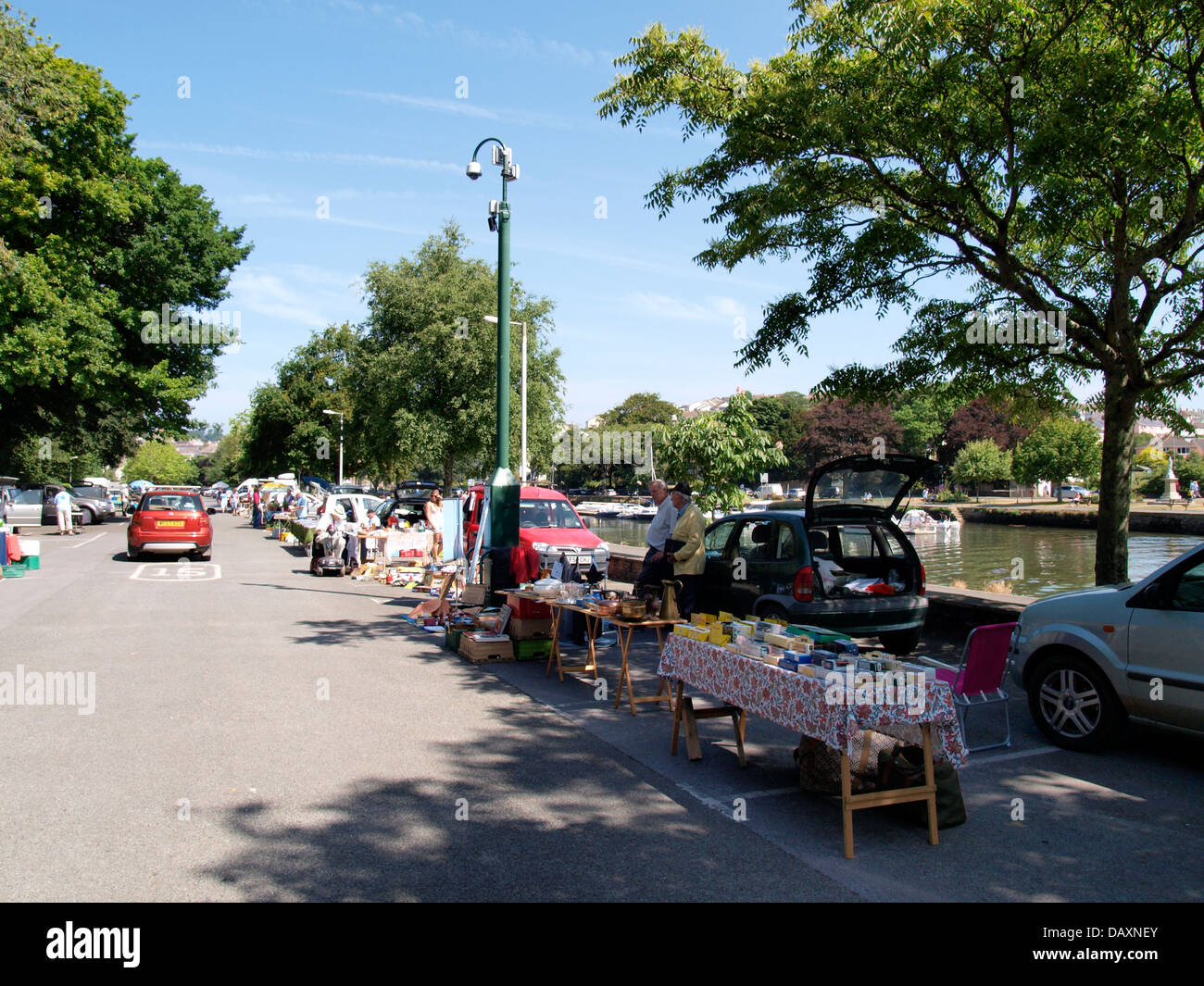 Waterside car boot sale, Kingsbridge, Devon, UK 2013 Stock Photo - Alamy
