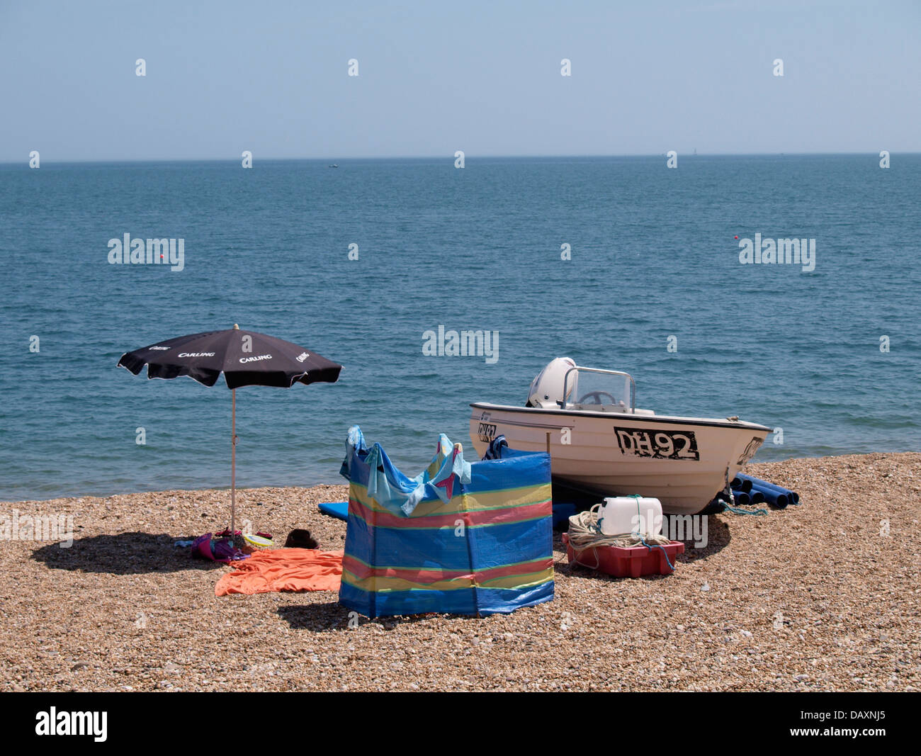 Beach scene, Slapton Sands, Devon, UK 2013 Stock Photo - Alamy
