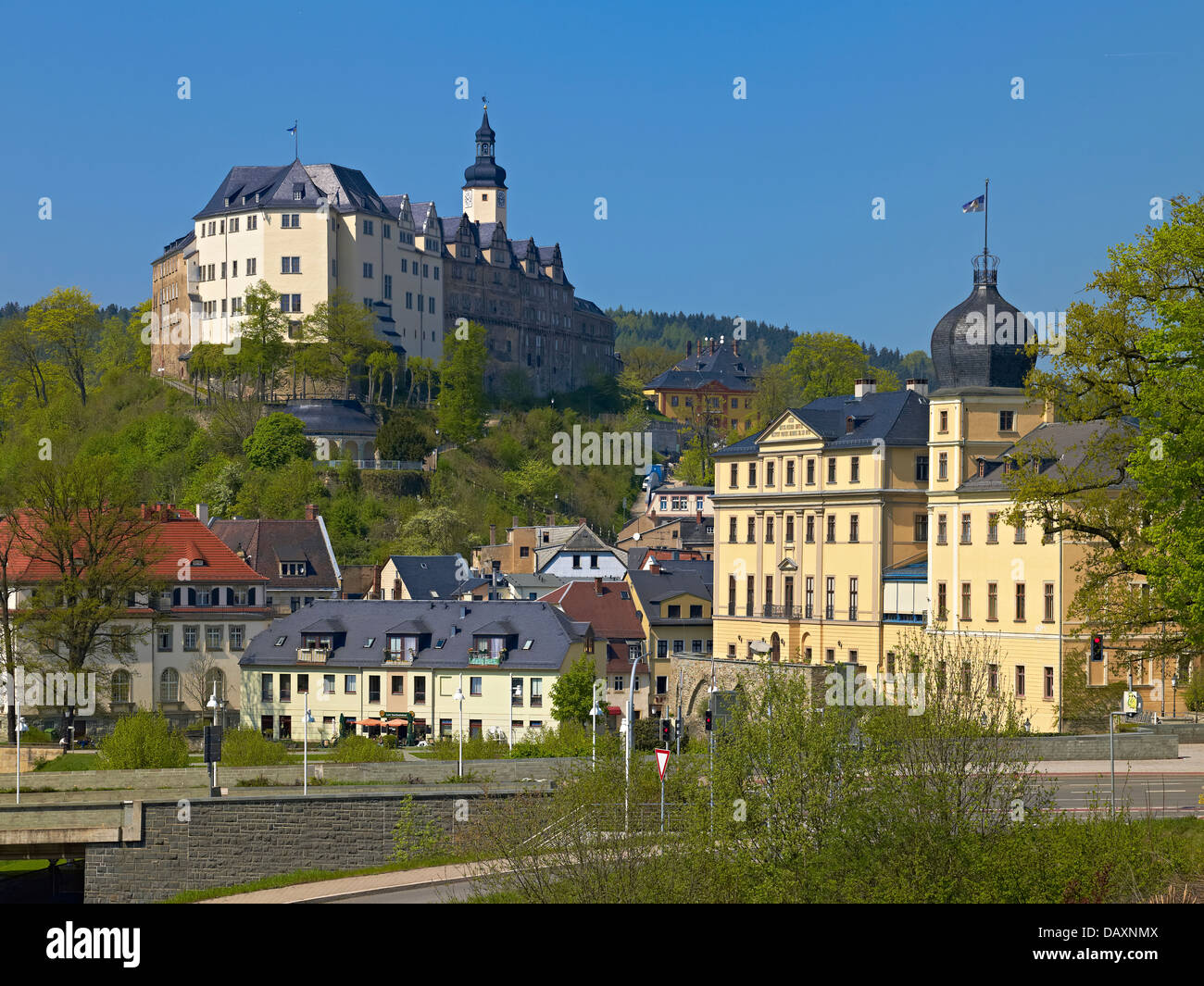 Upper and Lower Palace, Greiz, Thuringia, Germany Stock Photo - Alamy