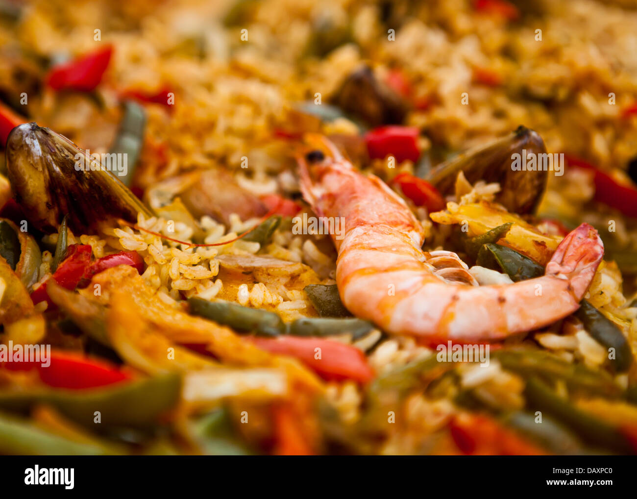 street food paella Stock Photo - Alamy