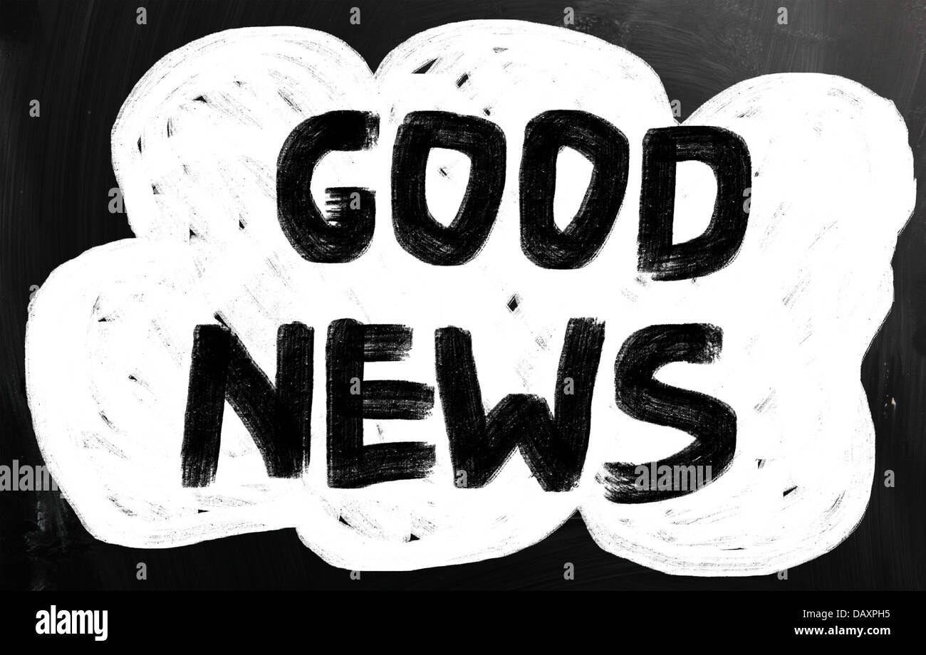 Good news! handwritten white hi-res stock photography and images - Alamy