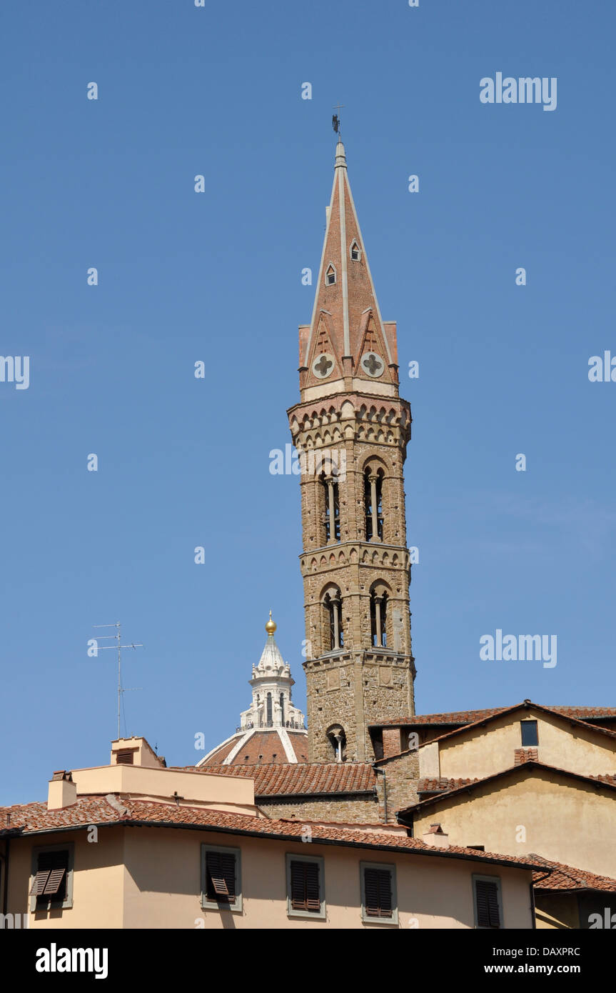 The tower of Badia Fiorentina. The abbey church, Florence, Italy ...