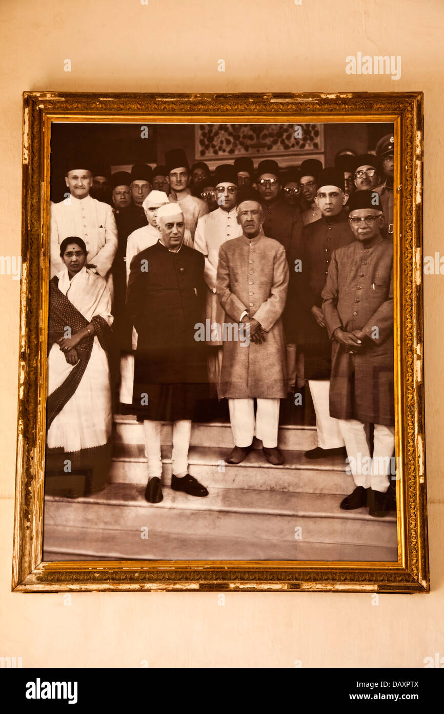 Photo frame of Indian political leaders, Chowmahalla Palace, Hyderabad ...