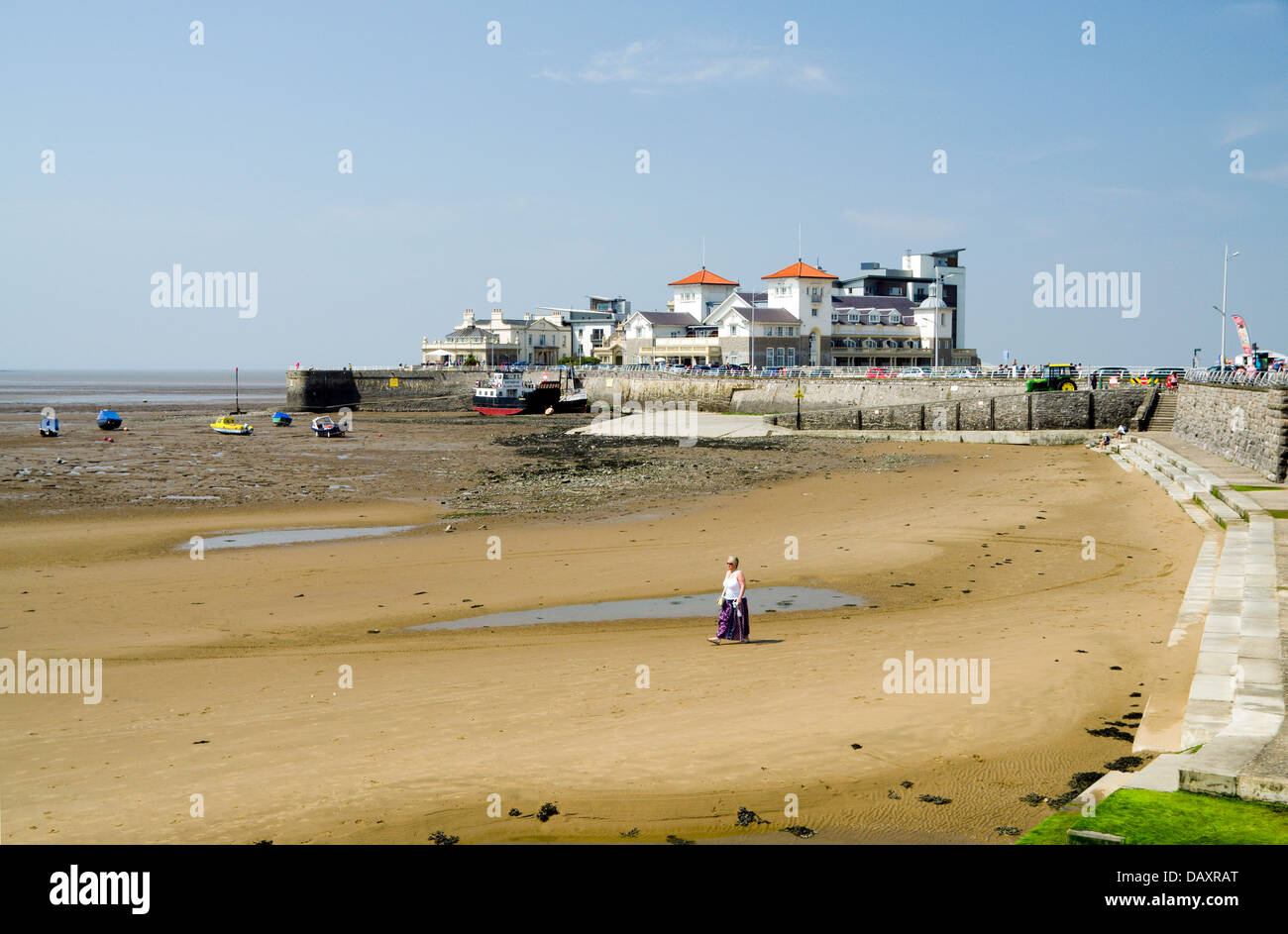 Knightstone Centre and harbour, Weston-Super-Mare, Somerset, England ...