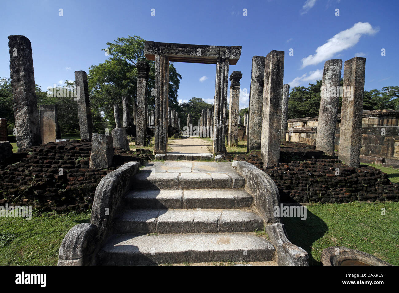 ATADAGE TOOTH RELIC SHRINE POLONNARUWA SRI LANKA 10 March 2013 Stock ...