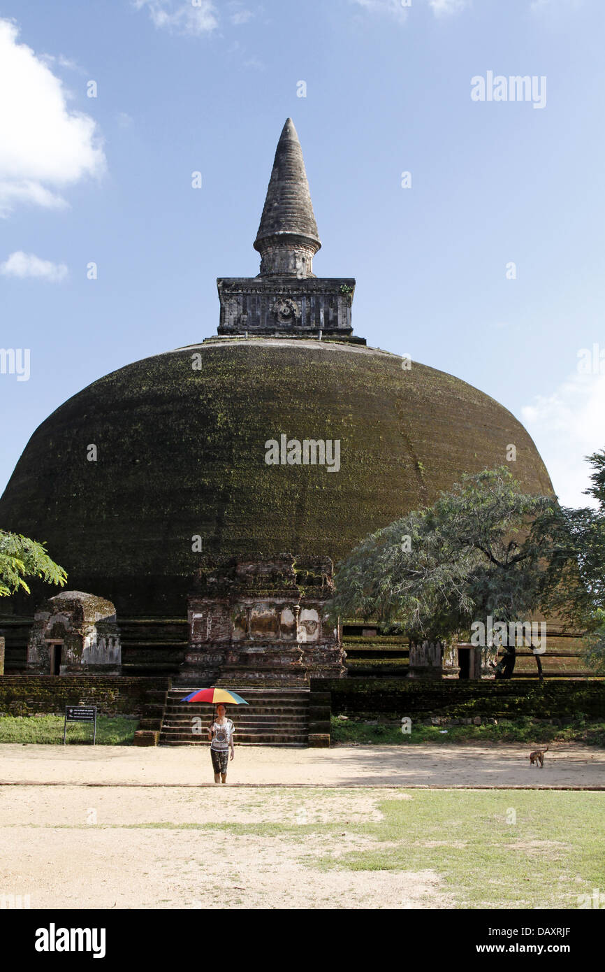 RANKOTH VEHERA STUPA POLONNARUWA SRI LANKA 10 March 2013 Stock Photo ...