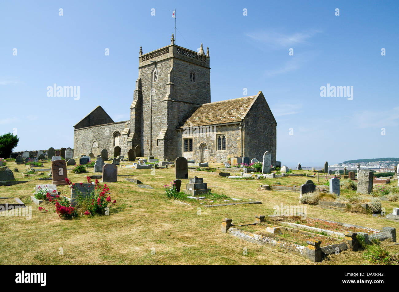 St nicholas church uphill weston super mare hi-res stock photography ...