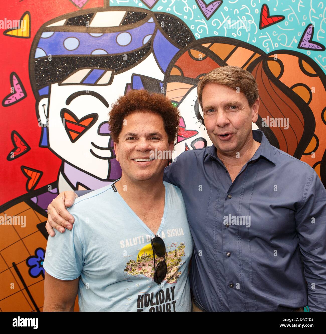 Hamburg, Germany. 20th July, 2013. Brazilian pop art artist Romero ...