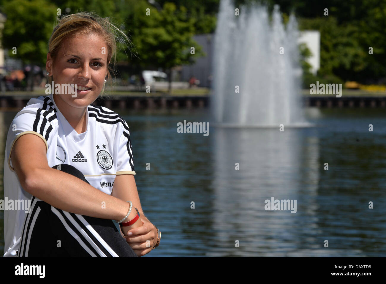 Vaxjo, Sweden. 20th July, 2013. Germany's Jennifer Cramer poses during ...