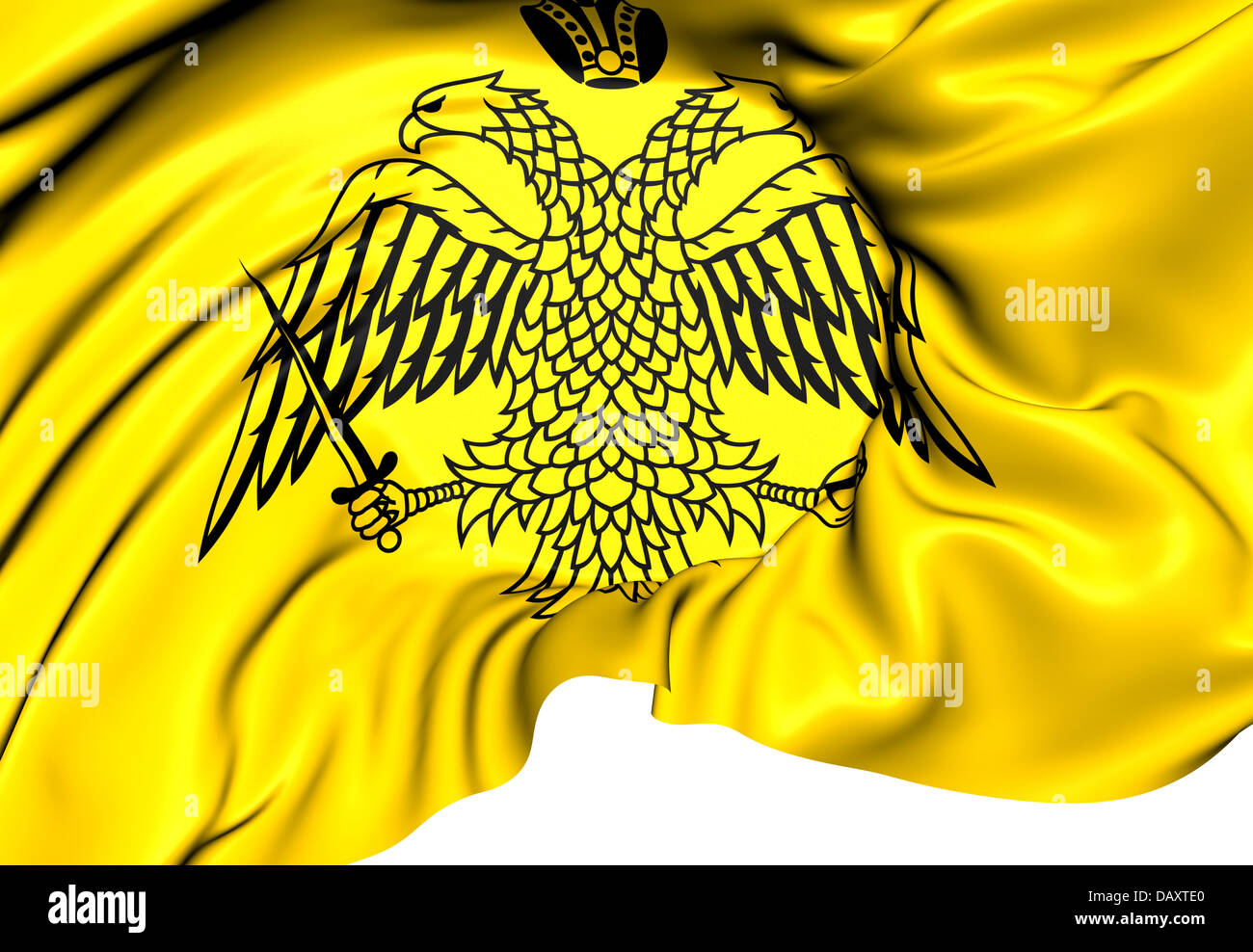 Greek Orthodox Church Flag. Close Up Stock Photo - Alamy
