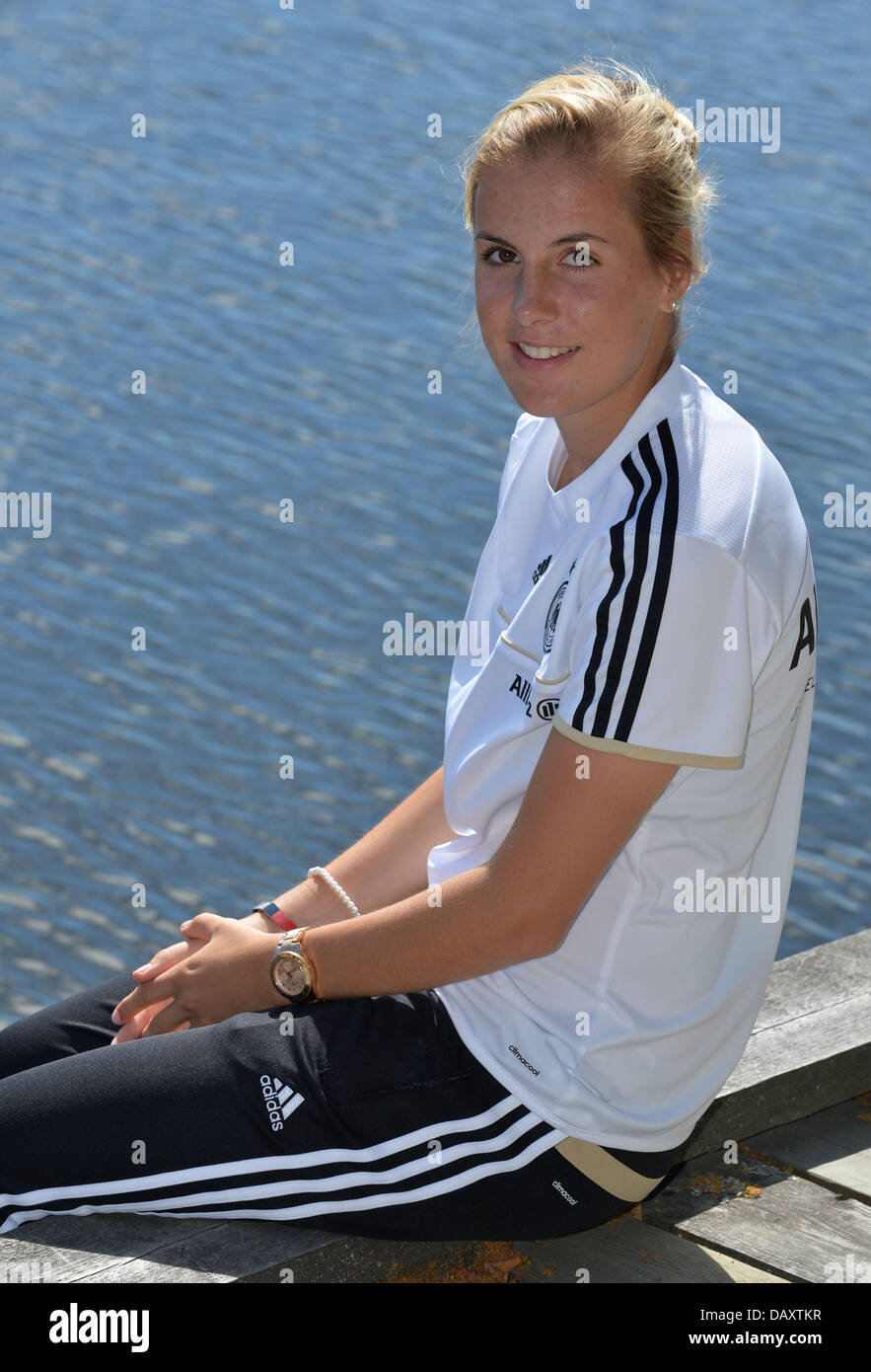 Vaxjo, Sweden. 20th July, 2013. Germany's Jennifer Cramer poses during ...