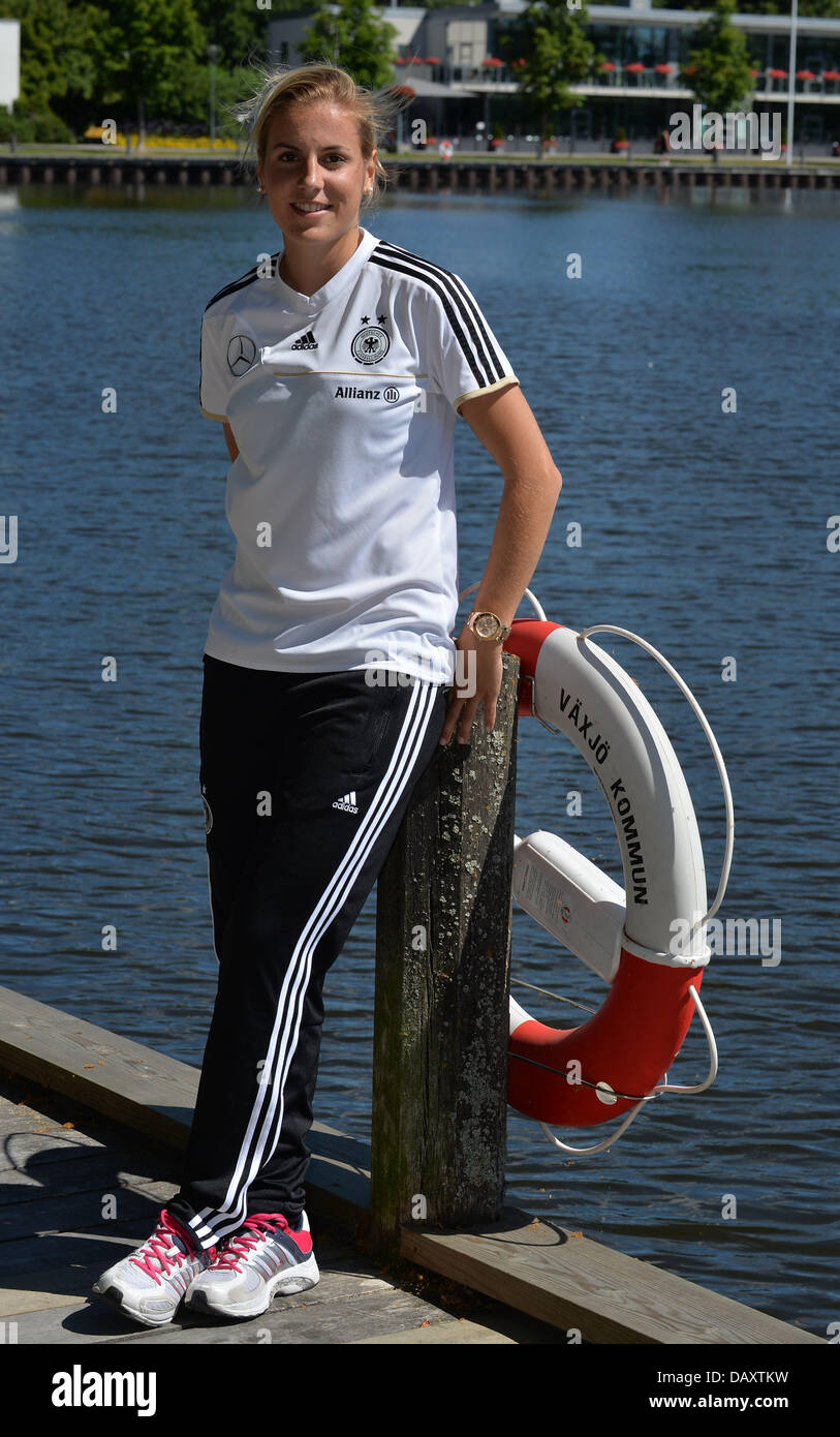 Vaxjo, Sweden. 20th July, 2013. Germany's Jennifer Cramer poses during ...
