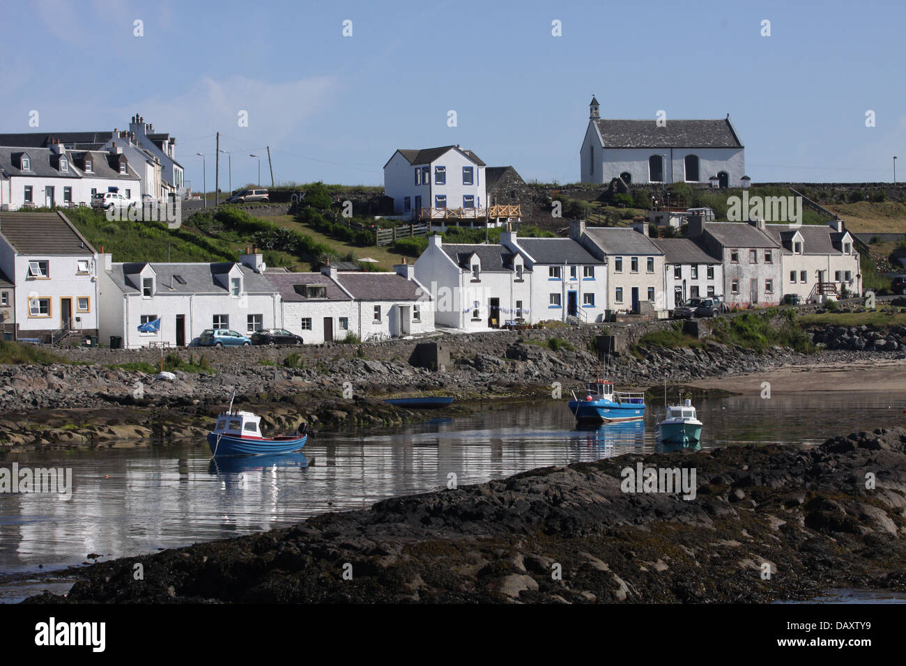 Portnahaven waterfront Isle of Islay Scotland July 2013 Stock Photo - Alamy