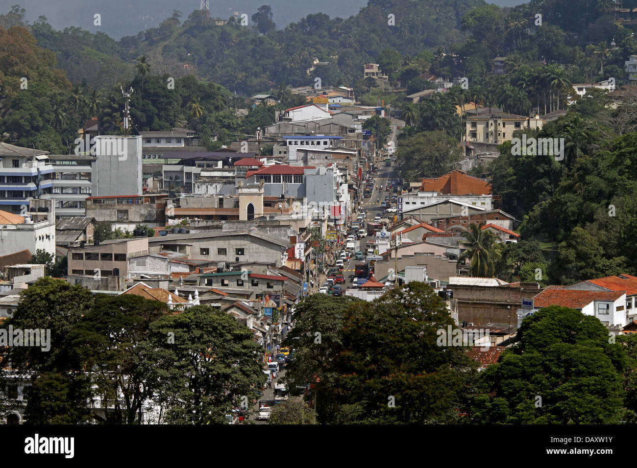 KANDY CITY STREET SCENE KANDY SRI LANKA 12 March 2013 Stock Photo - Alamy