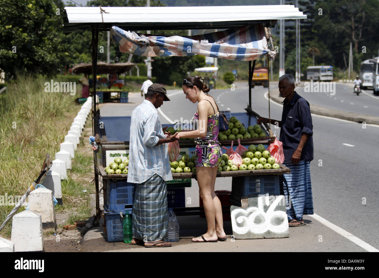 GUAVA FRUIT STALL KANDY SRI LANKA 12 March 2013 Stock Photo - Alamy