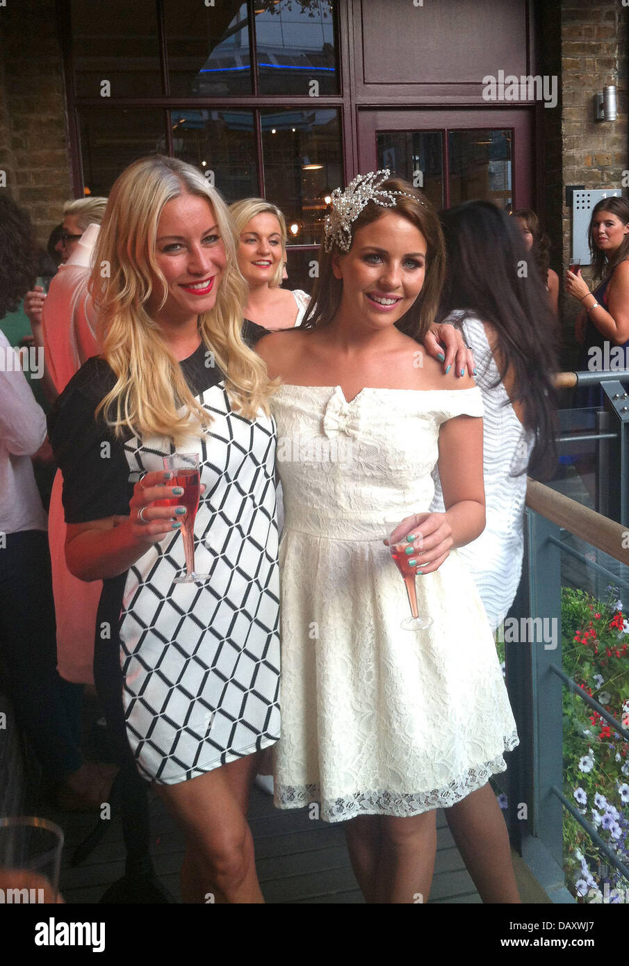 London, UK. 18th July, 2013. Denise Van Outen and Lydia Bright at the ...