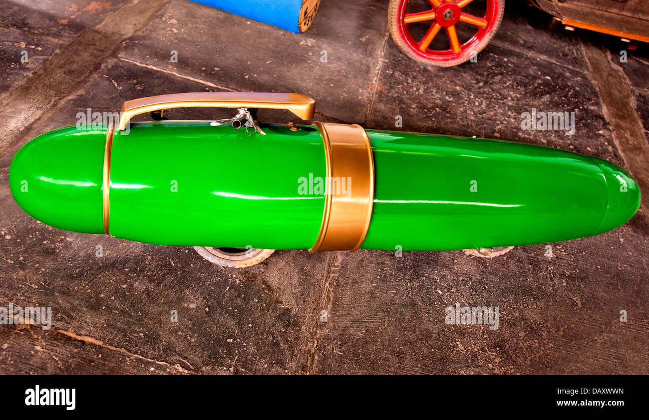 Fountain pen shaped car in a museum, Sudha Car Museum, Hyderabad ...