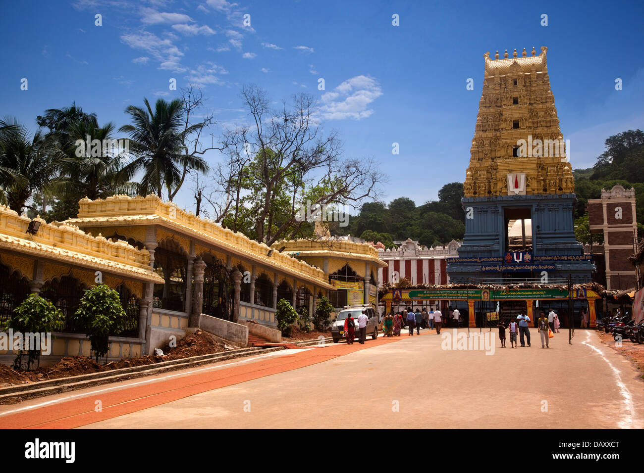 Facade of a temple, Simhachalam Temple, Simhachalam, Visakhapatnam ...