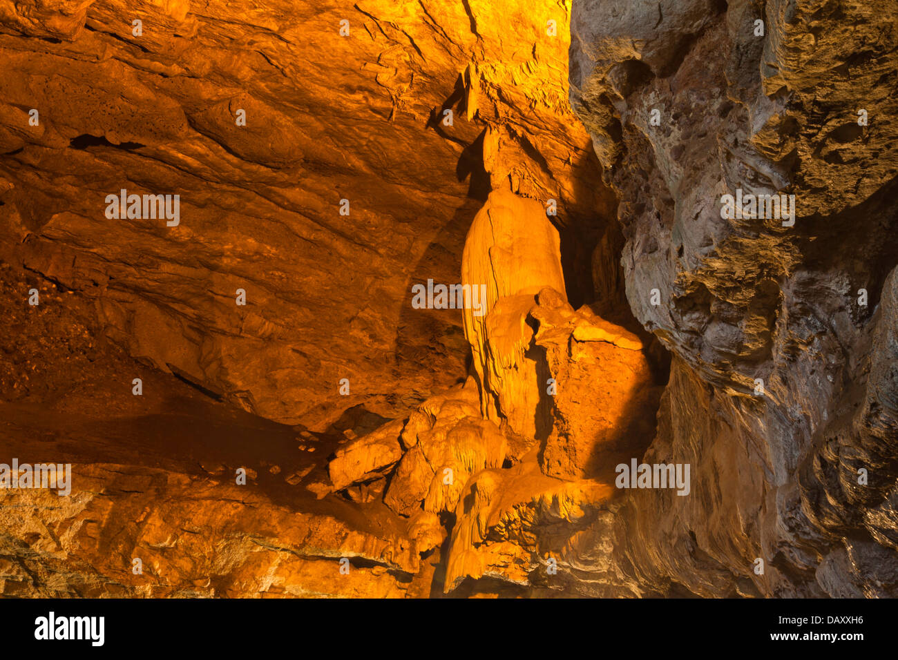 Interiors of a cave, Borra Caves, Ananthagiri Hills, Araku Valley ...
