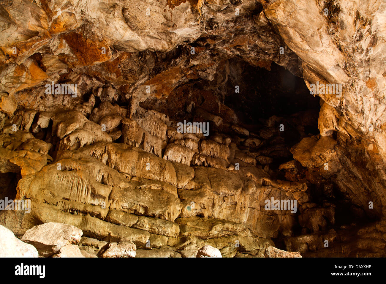 Opening of a cave, Borra Caves, Ananthagiri Hills, Araku Valley ...