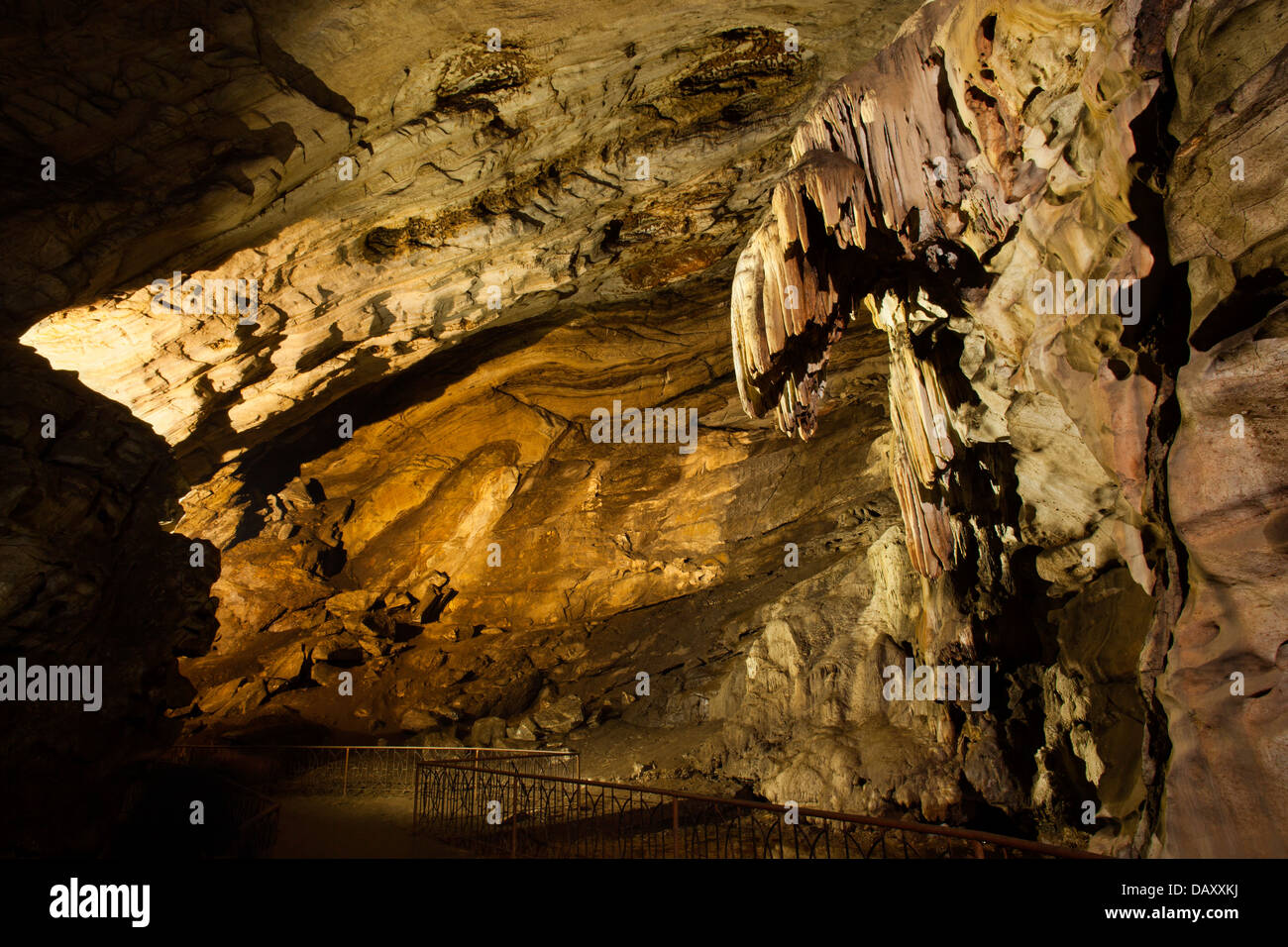 Interiors of a cave, Borra Caves, Ananthagiri Hills, Araku Valley ...