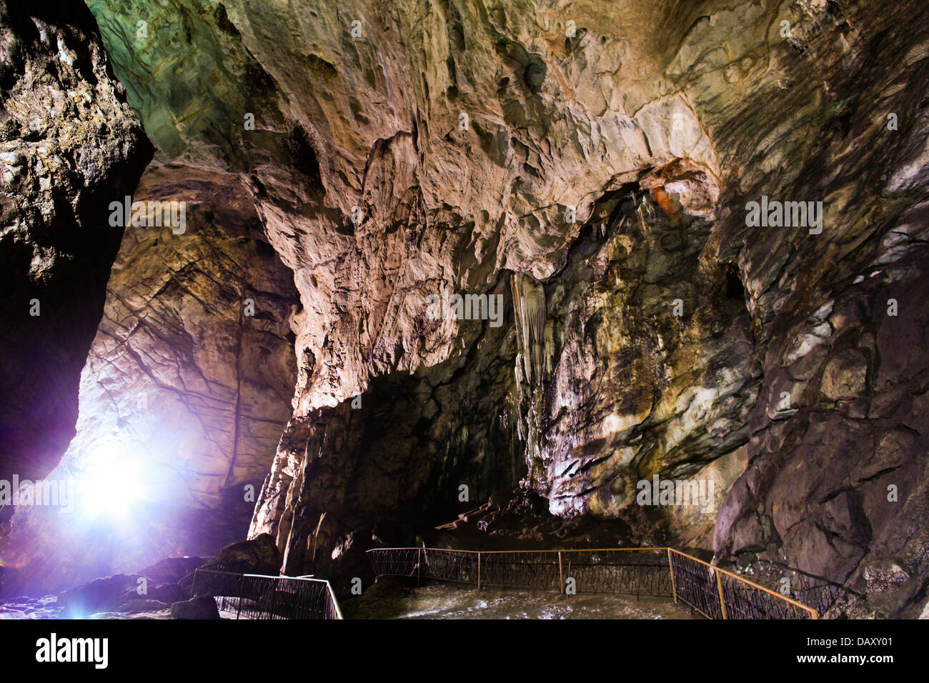 Interiors of a cave, Borra Caves, Ananthagiri Hills, Araku Valley ...