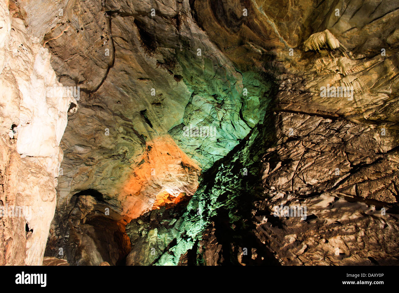 Interiors of a cave, Borra Caves, Ananthagiri Hills, Araku Valley ...