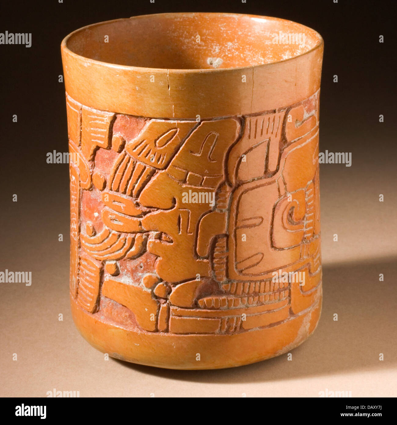 Drinking Vessel Depicting the Maize God M.2006.22 Stock Photo - Alamy