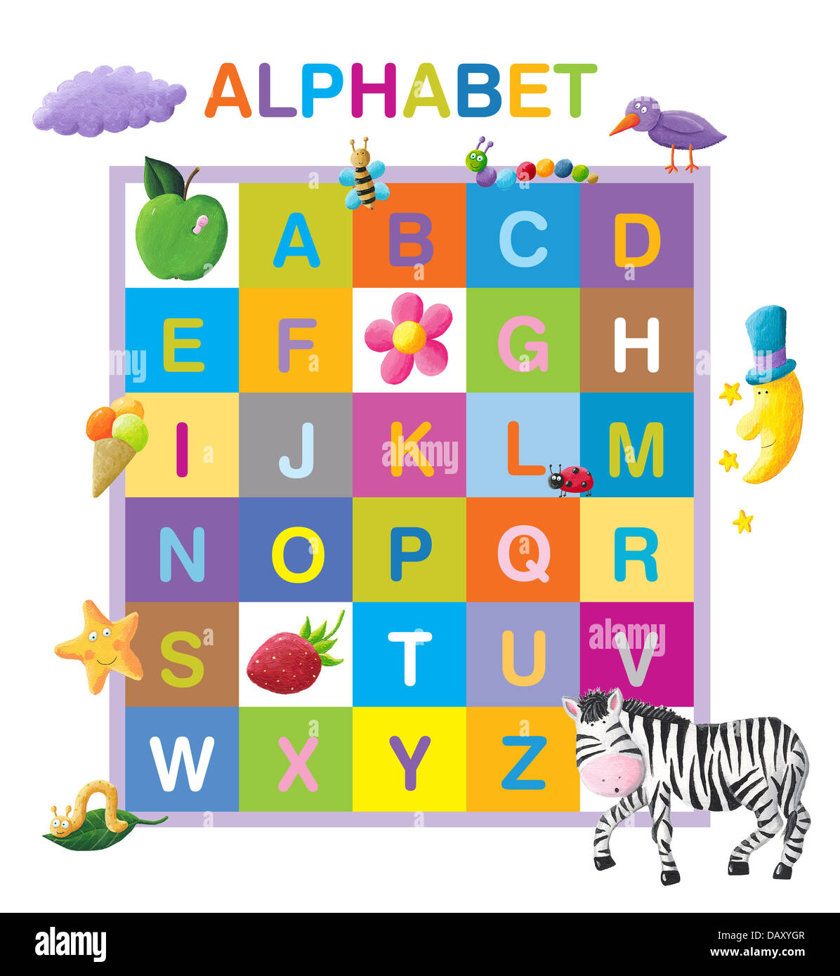 Moon alphabet hi-res stock photography and images - Alamy