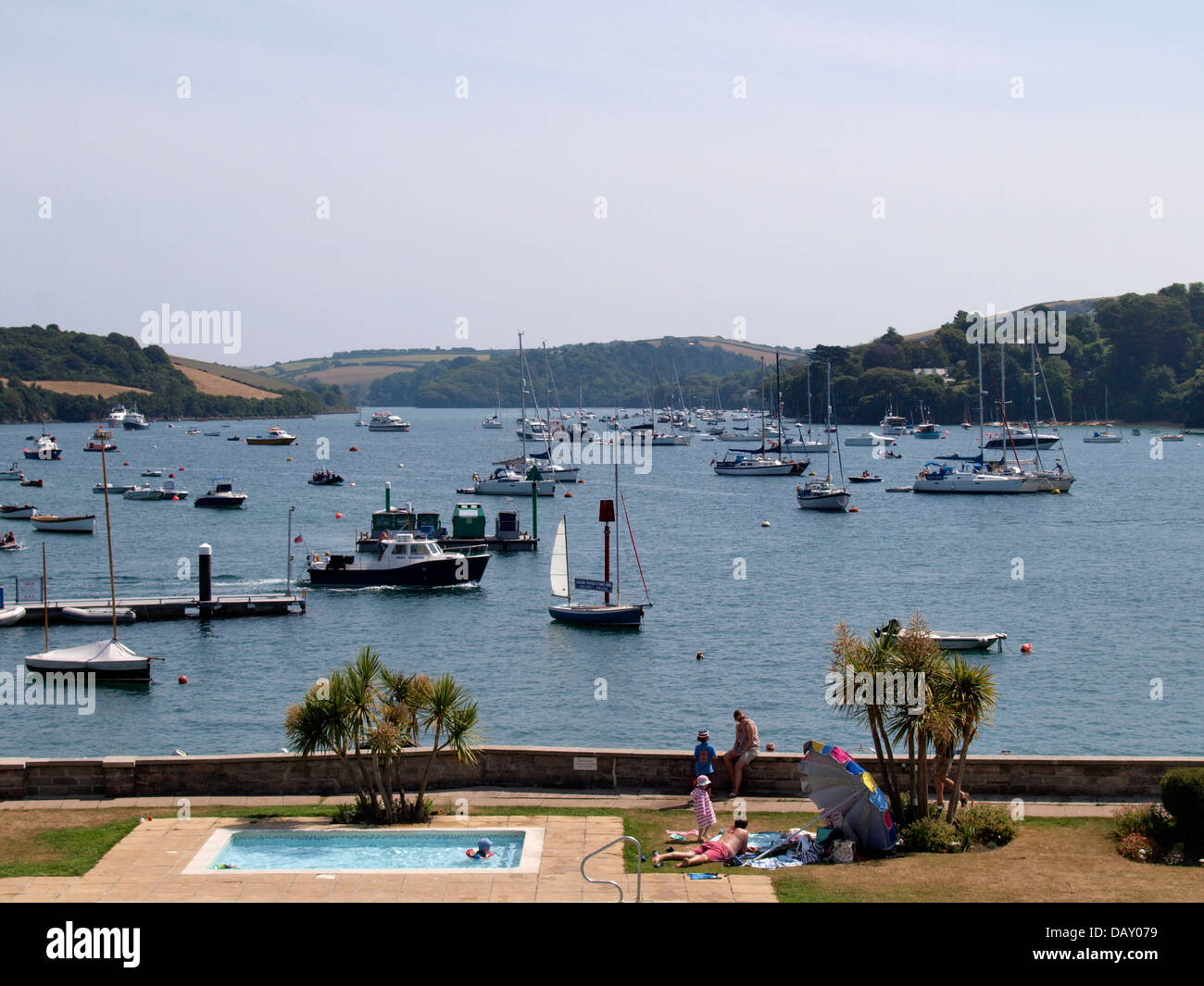 Swimming pool by the water, Salcombe, Devon, UK 2013 Stock Photo - Alamy