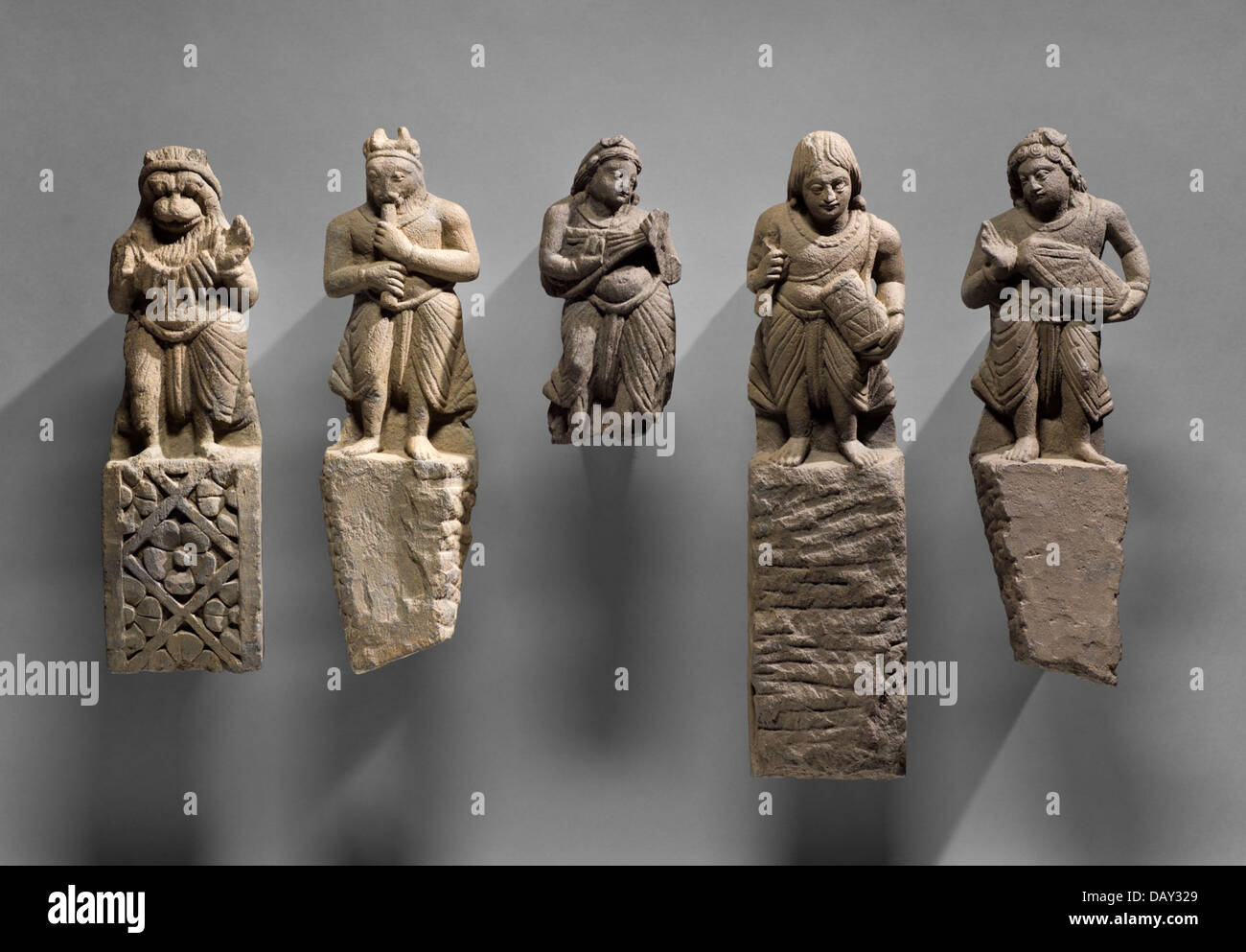 Five Celestial Musicians AC1992.254.1-.5 Stock Photo - Alamy