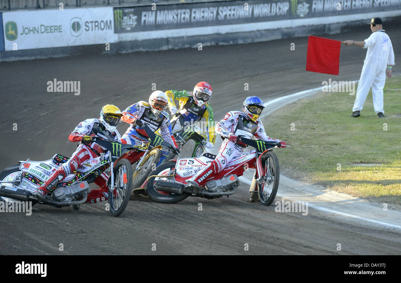 Speedway World Cup Final teams Final in Prague, Czech Republic, July 20 ...