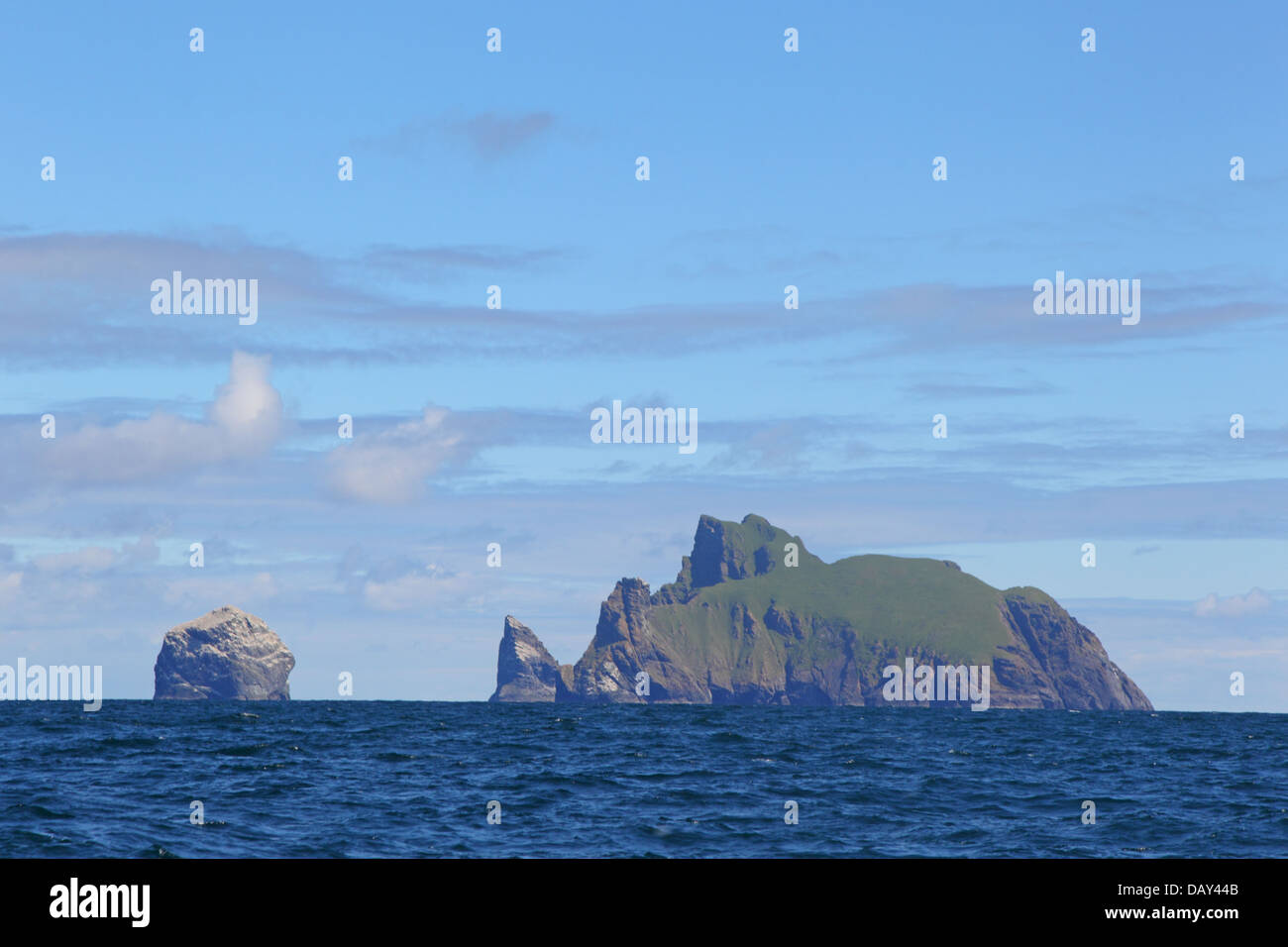Stac Lee, Stac an Armin and Boreray Islands. Gannet colony. St. Kilda ...
