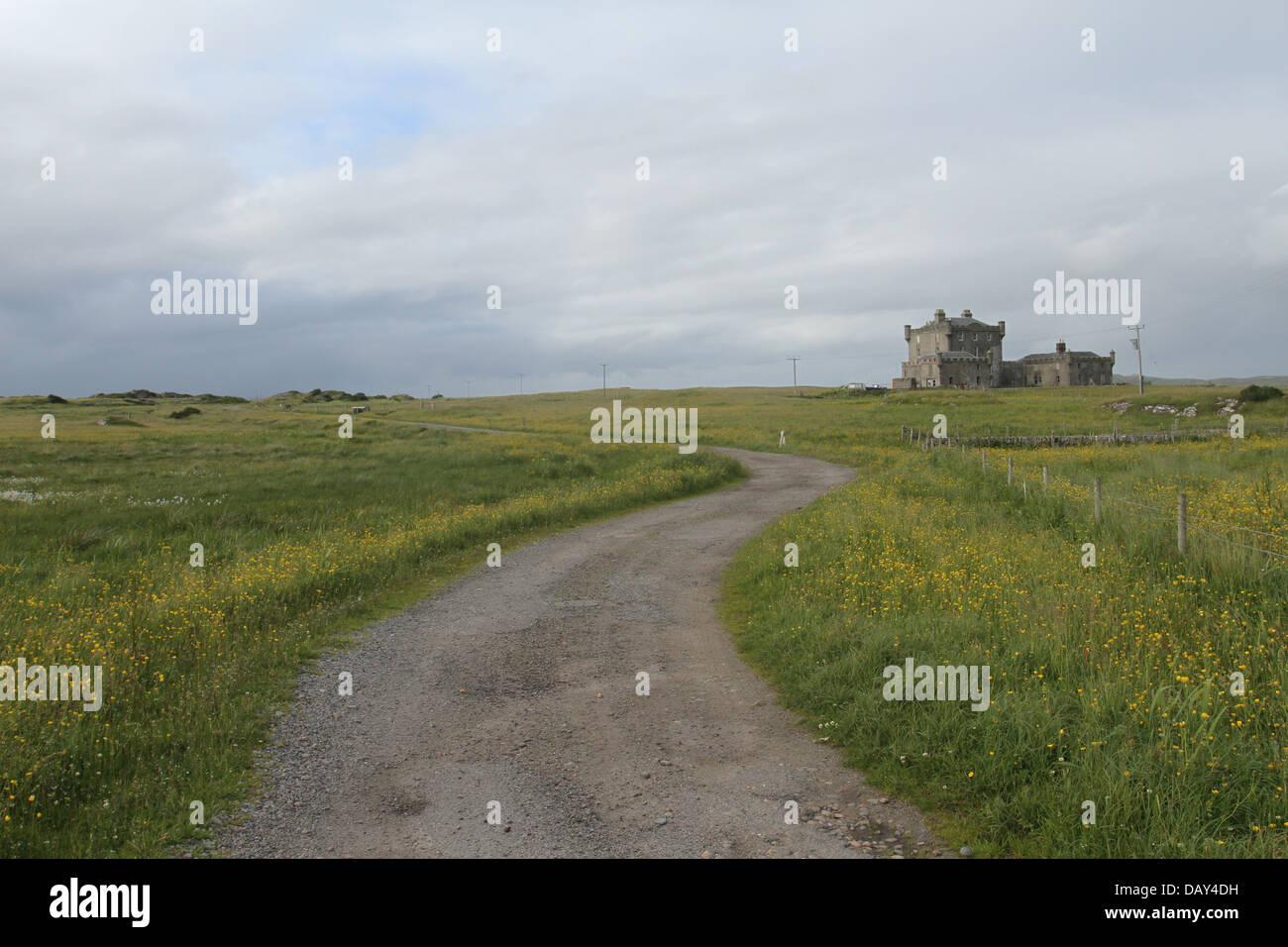 Breachacha Castle Isle of Coll Scotland July 2013 Stock Photo - Alamy