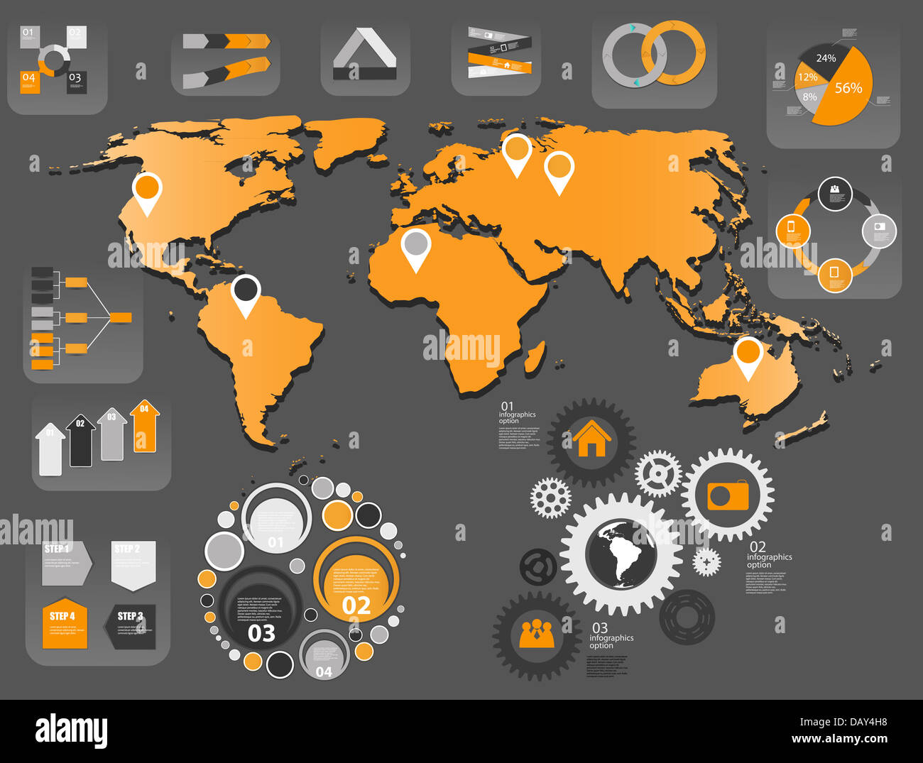 Infographic business template vector illustration Stock Photo - Alamy
