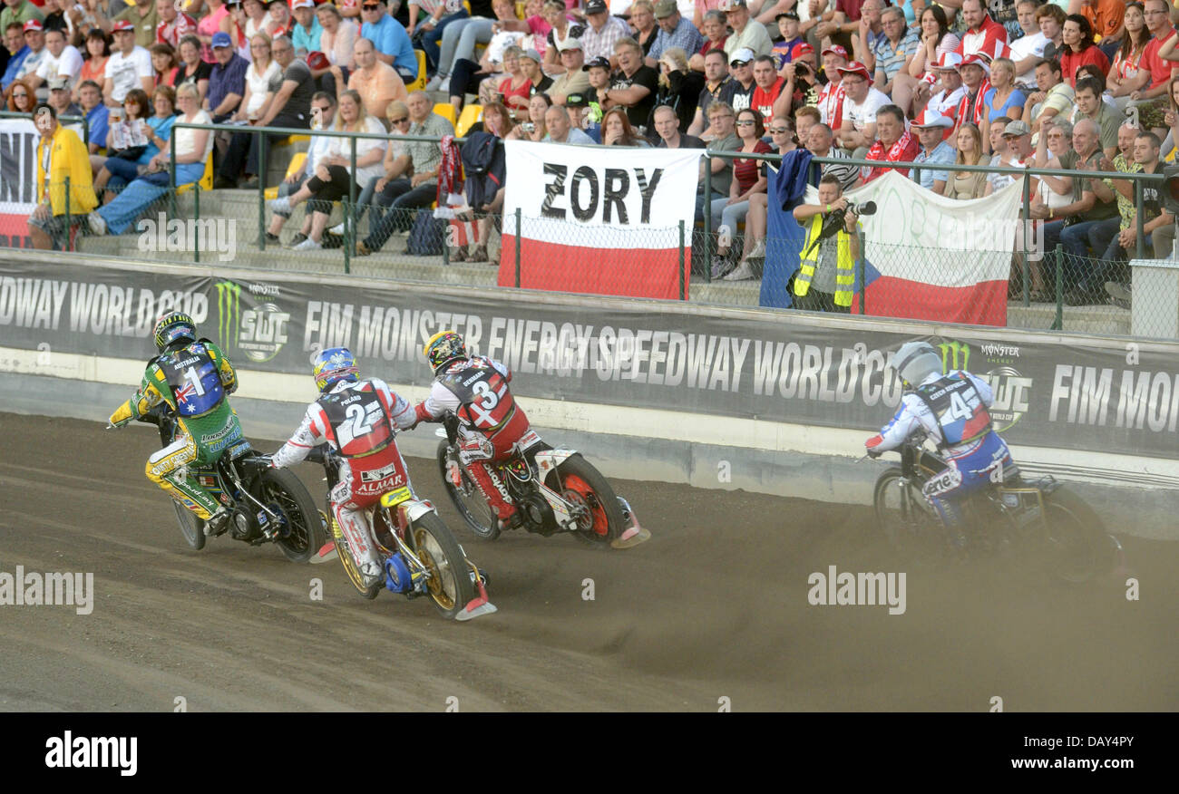 Speedway World Cup Final teams Final in Prague, Czech Republic, July 20 ...