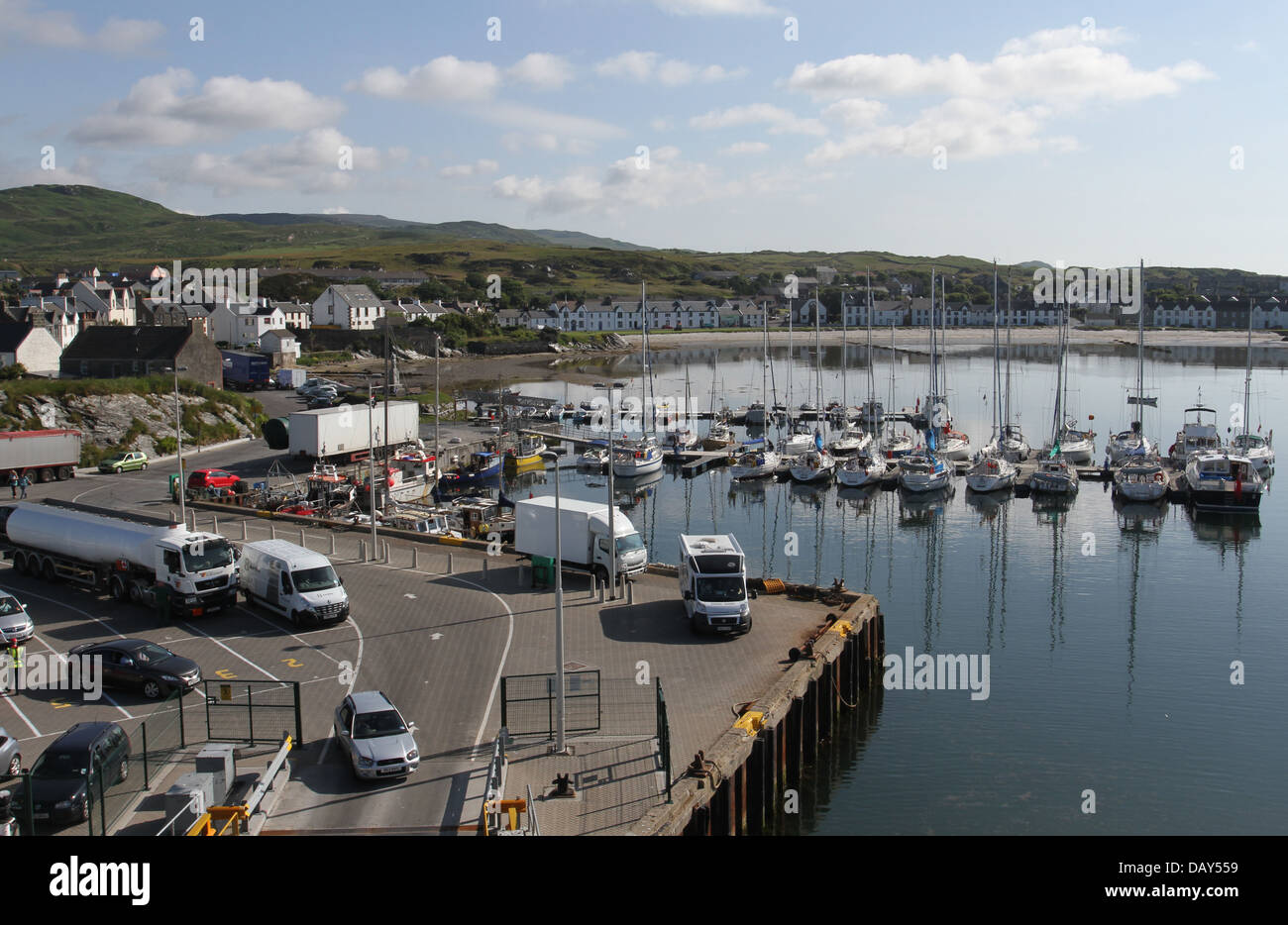 Port Ellen pier Islay Scotland July 2013 Stock Photo - Alamy