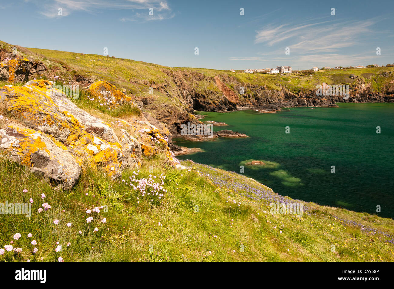 Housel Bay Lizard Peninsula Cornwall England UK Stock Photo - Alamy
