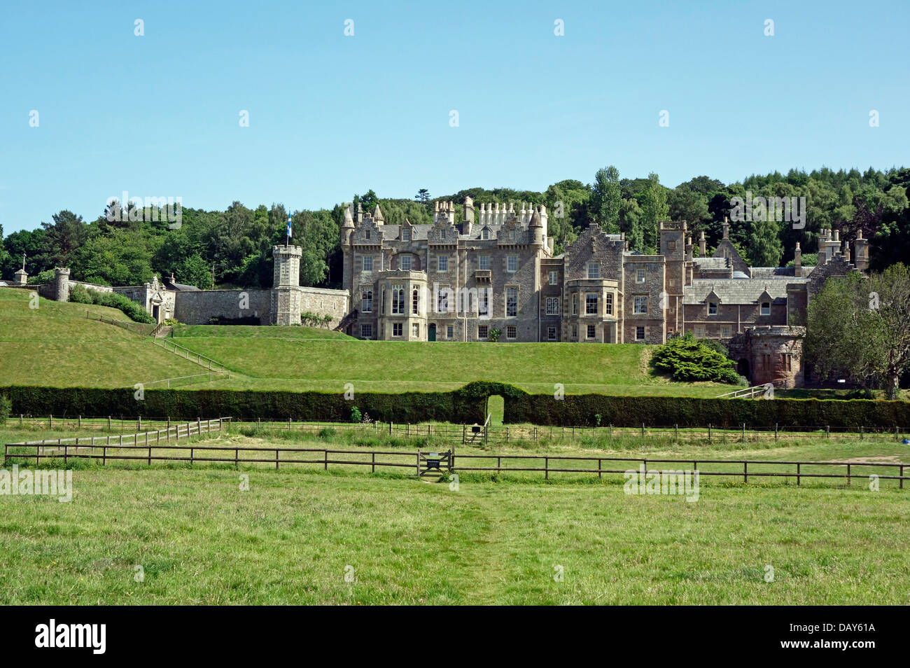 Abbotsford House home of Sir Walter Scott in Melrose Scottish Borders ...