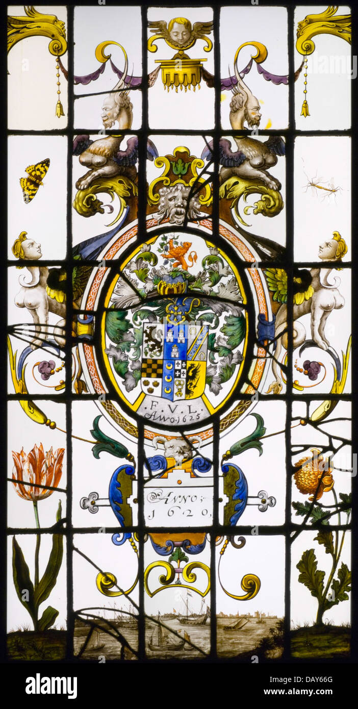 This heraldic panel, housed in the Los Angeles County Museum of Art ...