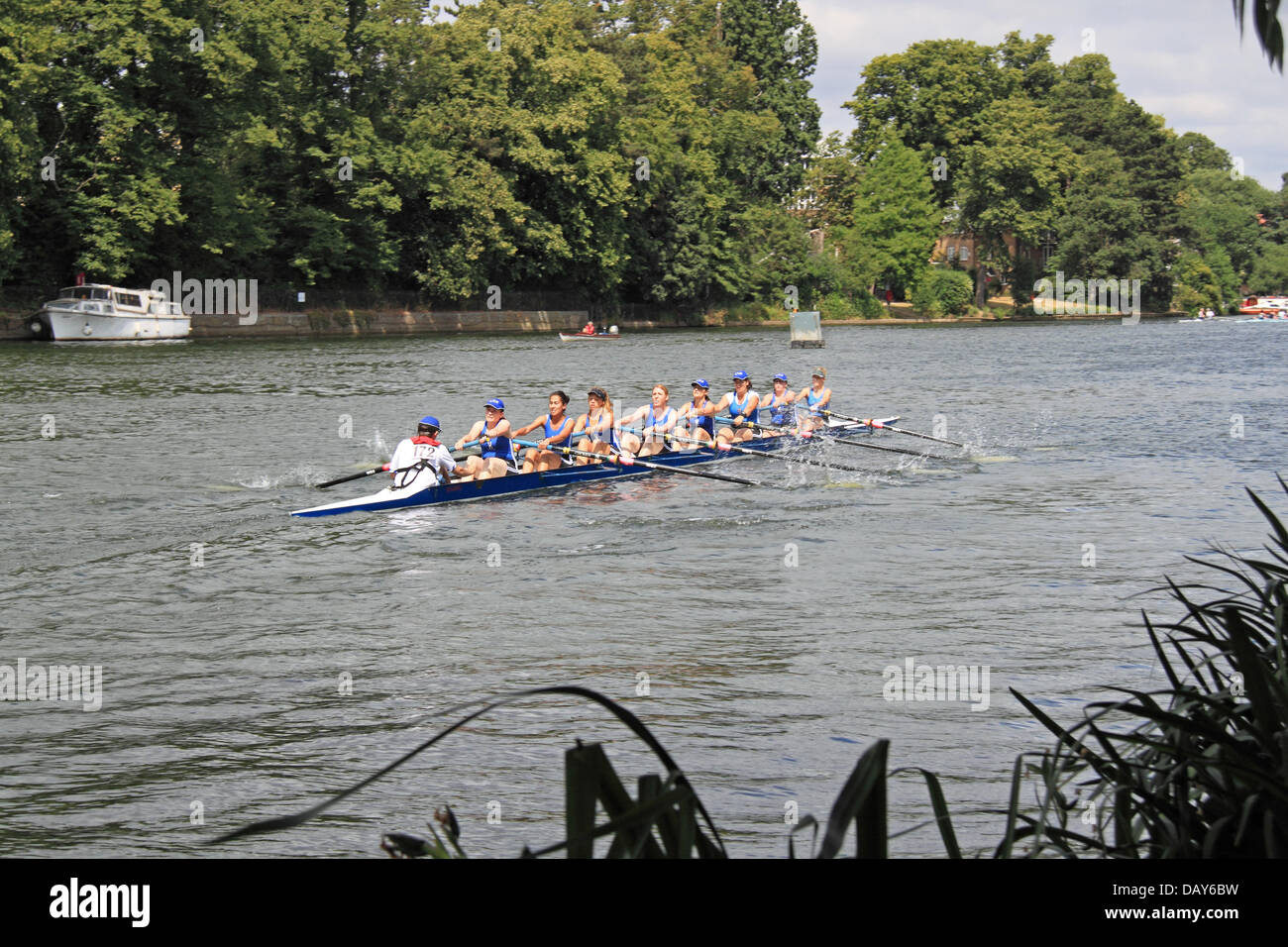 Sons of the Thames Rowing Club women's coxed eight at Molesey Amateur ...