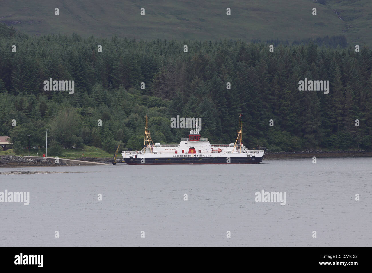 Fishnish to Lochaline ferry docked at Fishnish Isle of Mull Scotland ...