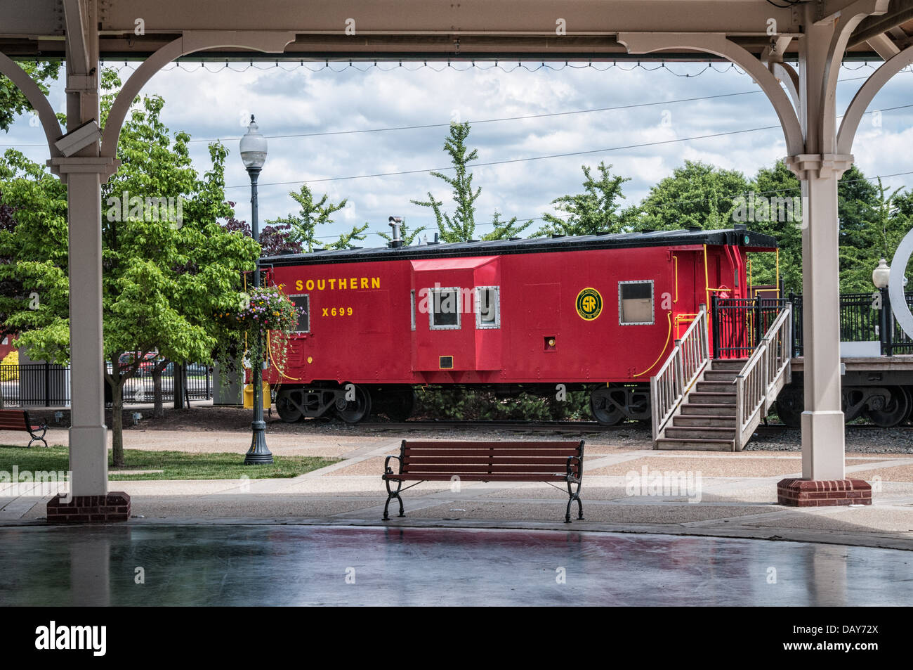 Southern Railroad Caboose in park, Manassas Railroad Station, Manassas ...