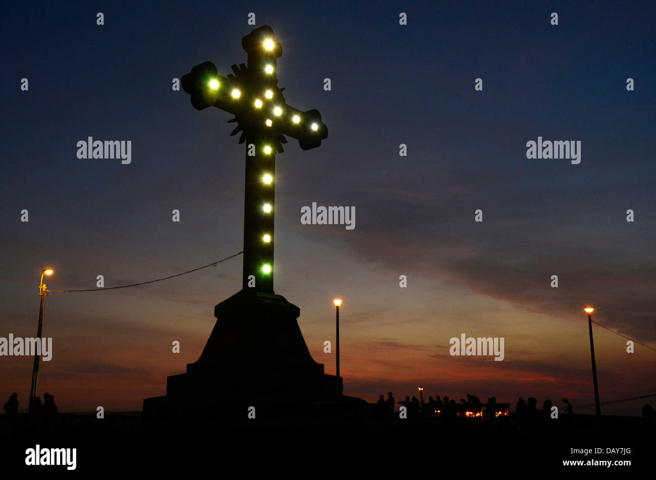 Cross san cristobal hill lima hi-res stock photography and images - Alamy